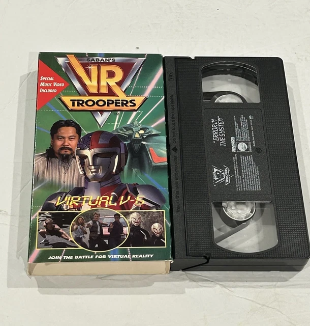 SABAN'S VR TROOPERS: Virtual V-6 (1994 VHS) In Good Condition Tested ...