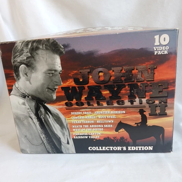 JOHN WAYNE COLLECTION II 10 Pack VHS Collector's Edition Box Set 10 ...