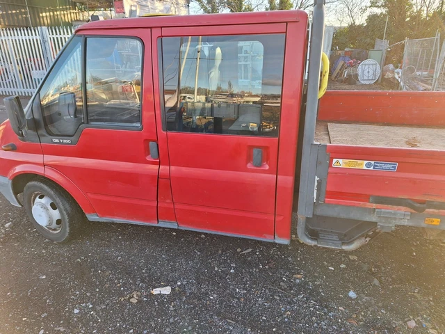 FORD TRANSIT DOUBLE/CREW Cab Dropside 12 Months Mot (Not A Tipper) 55 ...