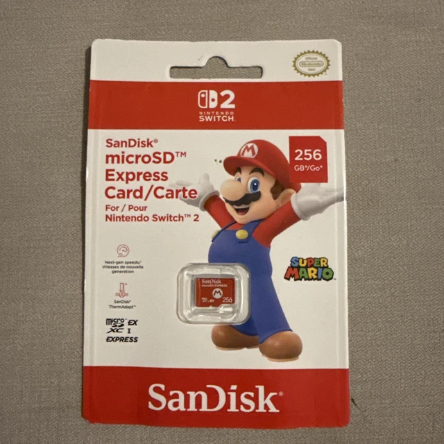 SANDISK 256GB MICROSD Express (For Nintendo Switch 2) Memory Card New ...