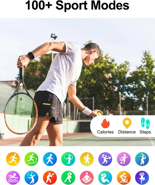 SMARTWATCH UOMO DONNA Chiamate Bluetooth Smart Watch Con Contapassi ...