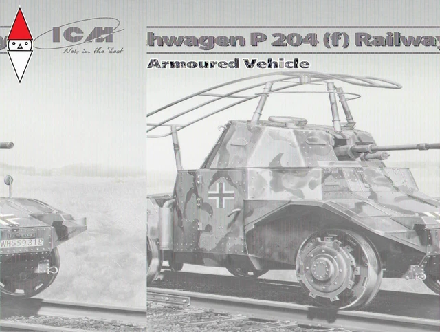 ICM 1/35 TANK Spah Car P 204 (F) Railway Wwii German Armoured Vehicle £ ...