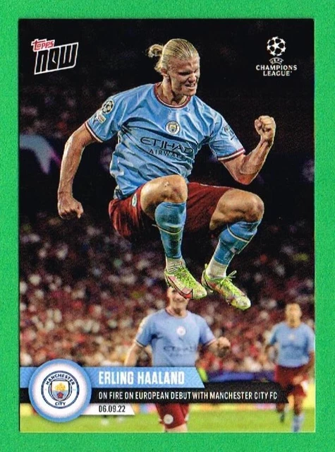 ERLING HAALAND - Manchester City FC - Topps Now UCL 2022-23 Card #006 ...