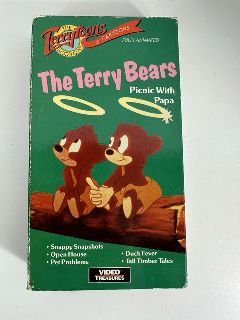 RARE THE TERRY Bears Picnic With Papa VHS The Terrytoons 6 Cartoons ...