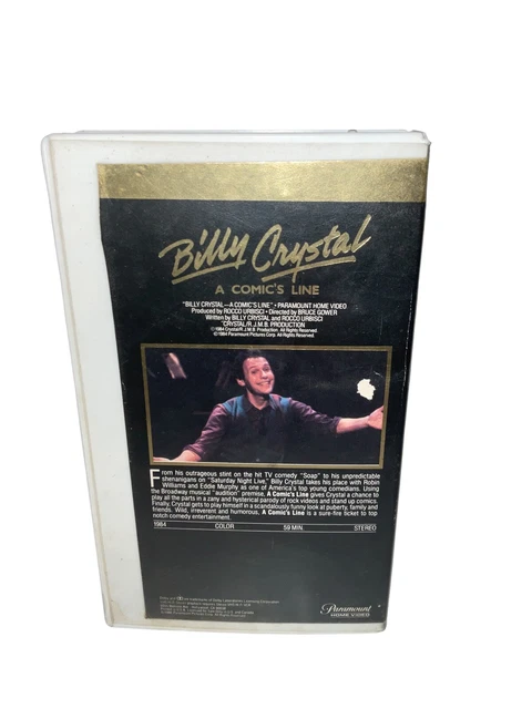 BILLY CRYSTAL A Comic's Line VHS 1986 Paramount Great Used Condition £9 ...