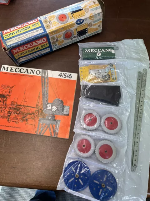 VINTAGE MECCANO CONVERSION Set 3A, 100% Complete in Original Box with ... VINTAGE MECCANO CONVERSION Set 3A, 100% Complete in Original Box with ...