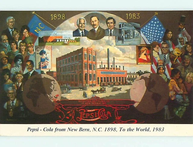 UNUSED 1983 CARD SHOWS 1898 PEPSI COLA FACTORY New Bern NC : clearance ...