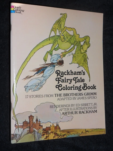ARTHUR RACKHAM'S FAIRY Tale Colouring Book (1979-1st) Coloring ...