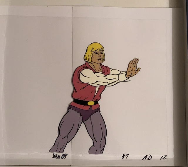 HE-MAN ORIGINAL VINTAGE Filmation production Cel: Prince Adam £29.99 ...