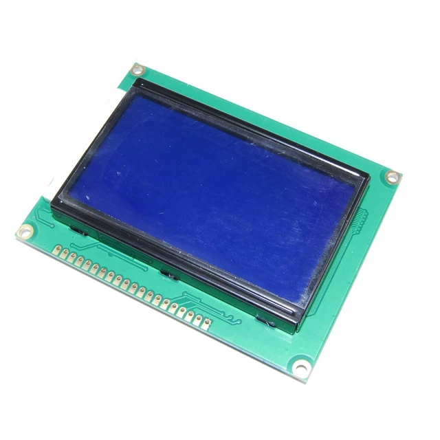 128X64 BLUE GRAPHIC LCD Module ST7920 12864B Raspberry Pi Arduino Flux ...