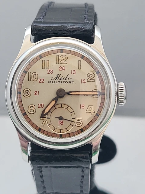 VINTAGE MIDO MULTIFORT Military Men's Watch, collector watch , working ...