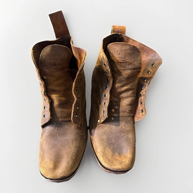 WILLIAM LENNON BRITISH WW1 B5 Leather Boots | 12 | Daintie Logger ...
