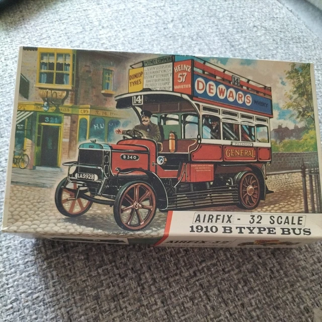 AIRFIX 1910 B Type Bus 1:32 Scale Model Kit No.571 - Complete with all ...