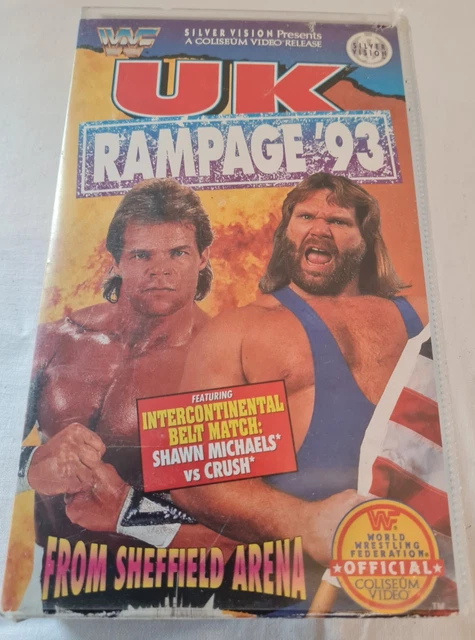 WWF UK RAMPAGE '93 Silver Vision VHS Coliseum Video Release. Sheffield ...