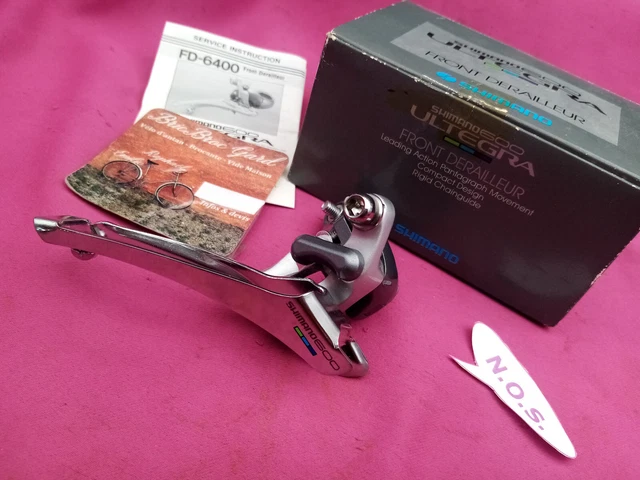 NOS/NIB SHIMANO 600 Ultegra Tri Color Fd-6400 Front Derailleur Avant ...