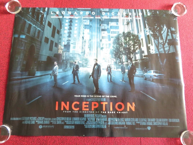 INCEPTION UK QUAD Rolled Poster Leonardo Dicaprio Joseph Gordon-Levitt 2010 £26.59 - PicClick UK