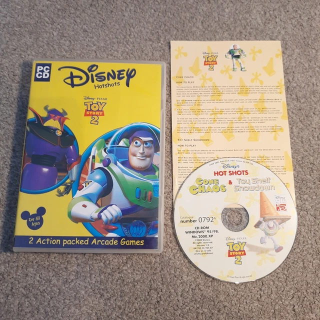 TOY STORY 2 PC GAME CD ROM DISNEY PIXAR HOTSHOTS ACTION ARCADE KIDS ...