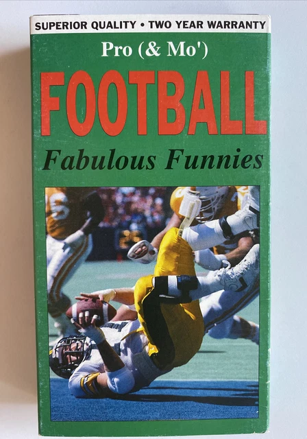VINTAGE 1990 PRO & Mo' Football Fabulous Funnies VHS Video Bloopers £37 ...
