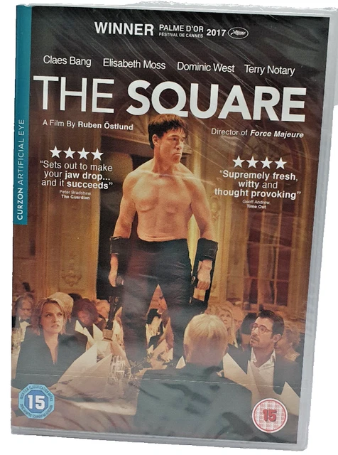 THE SQUARE (2017)-CLAES Bang, Elizabeth Moss. DVD 2018 Curzon ...