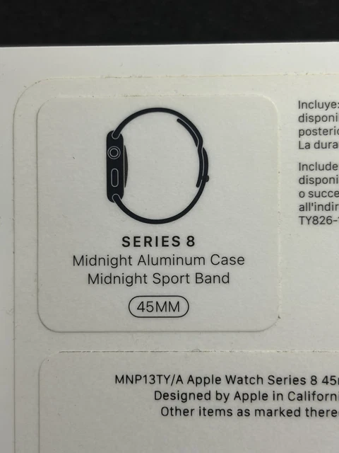 APPLE WATCH SERIE 8 - 45mm Midnight Aluminium Case EUR 180,00 - PicClick IT