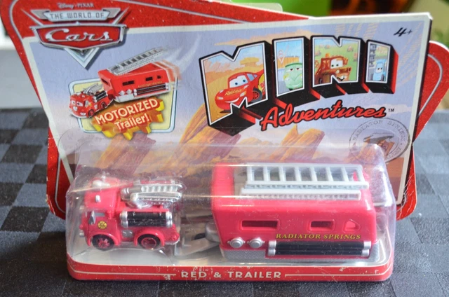 DISNEY PIXAR - CARS - Mini Adventures - RED & MOTORISED TRAILER - BNIB ...