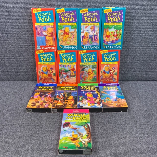 13 DISNEY WINNIE the Pooh VHS Lot Playtime Learning The New Adventures ...