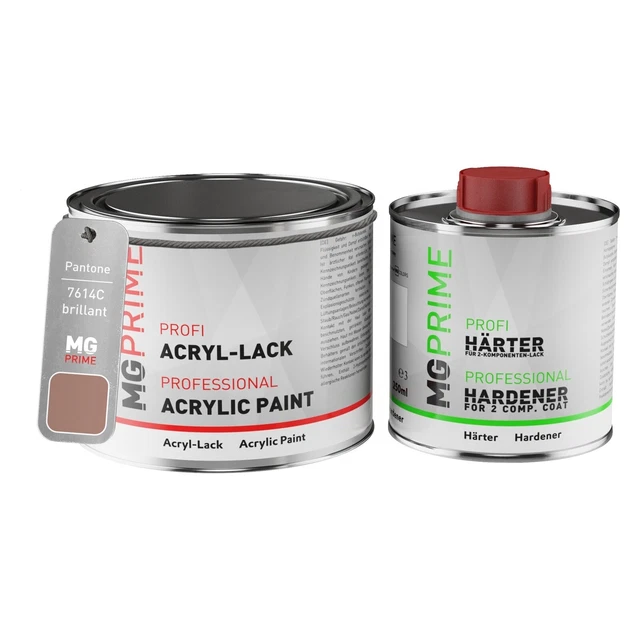 PANTONE 7614C RED Peinture acrylique brillante Pot de 0,75 litre ...