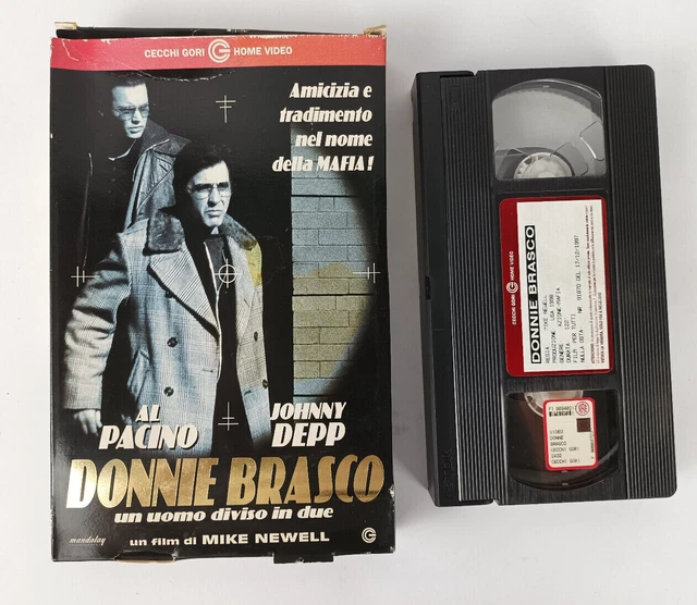 DONNIE BRASCO 1998 VHS Italian Al Pacino Johnny Depp Mike Newell Cecchi ...