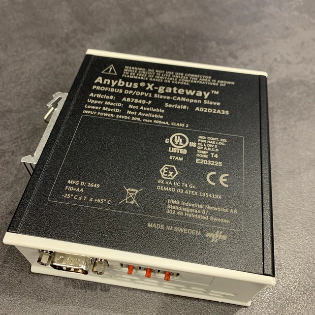 ANYBUS X-GATEWAY AB7849-F, Profibus DP/DPV1 Slave-CANopen Slave, 24 V/DC, 400mA EUR 150,00 ...