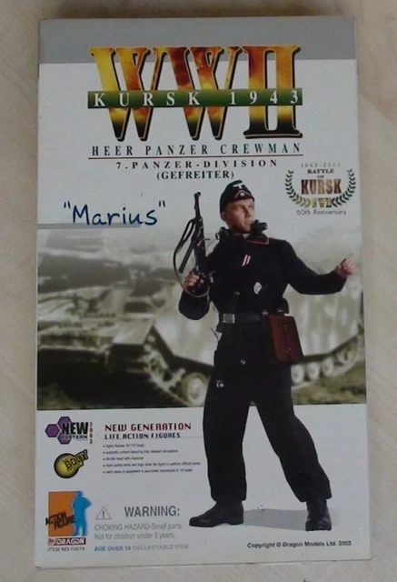 1/6TH SCALE DRAGON Action Figures Heer Panzer Crewman Marius, WW2 £63. ...