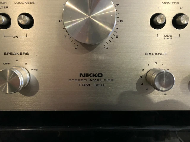 NIKKO TRM-650 STEREO AMPLIFIER amplificatore vintage Hi-Fi anni 70 made ...