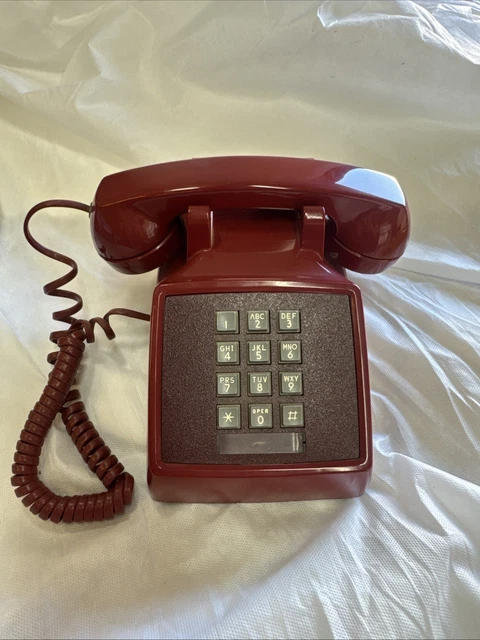 VINTAGE '70'S BELL System Western Electric 2500 DM RED Push Button ...