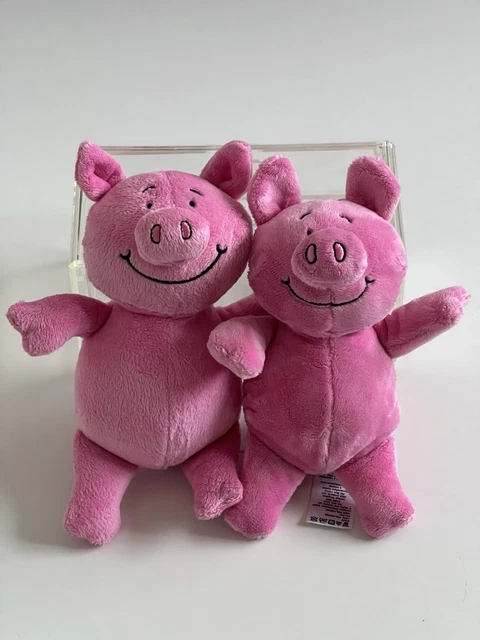 M&S SET OF Two Small Pink Percy Pig Plush Soft Toys £6.51 - PicClick UK