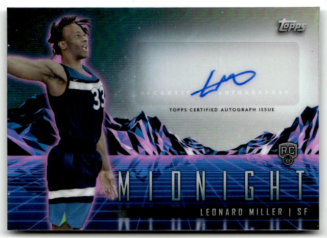TOPPS MIDNIGHT NBA 2024 No. RHS-LM Leonard Miller Rookie Auto EUR 9,14 ...