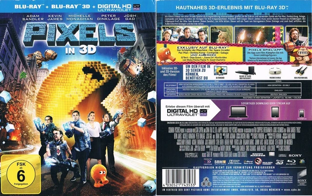 PIXELS --- 3D Blu-ray --- inkl. 2D Version --- der Kinohit --- Adam Sandler --- EUR 9,99 ...