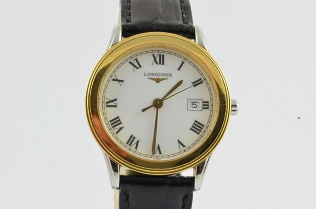 LONGINES FLAGSHIP QUARTZ Men's Watch Steel/Gold 36MM Vintage L4.716.3 ...