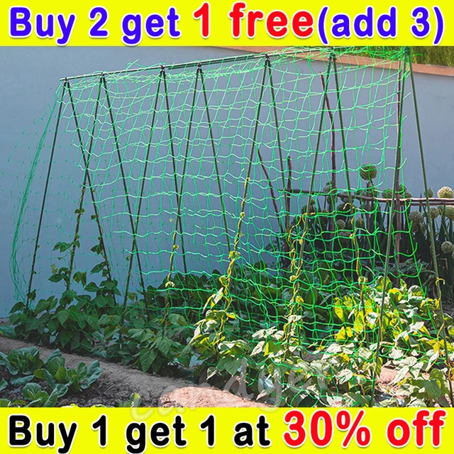 PLANT SUPPORT MESH Garden Net Vegetable Fruit Climbing.Netting Pea Bean ...