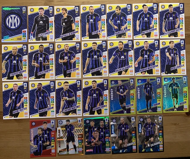PANINI CALCIATORI ADRENALYN 2023 2024 INTER SQUADRA COMPLETA 26 Card + SPECIALI EUR 3,94 ...
