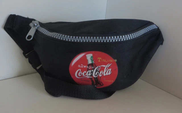 SAC BANANE COCA Cola En Toile Noire EUR 8,00 - PicClick FR