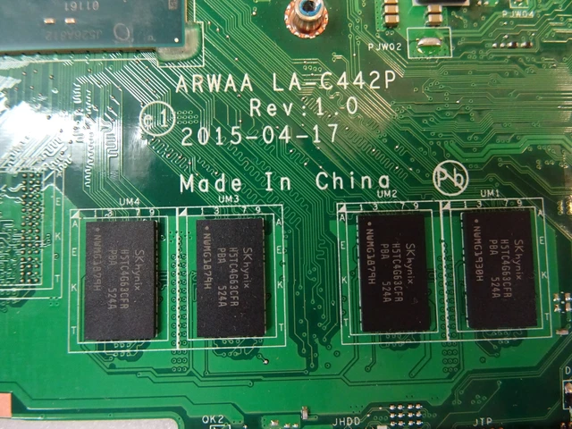 TOSHIBA SATELLITE C40-C-10Q Laptop Motherboard K000895800 LA-C442P Rev ...