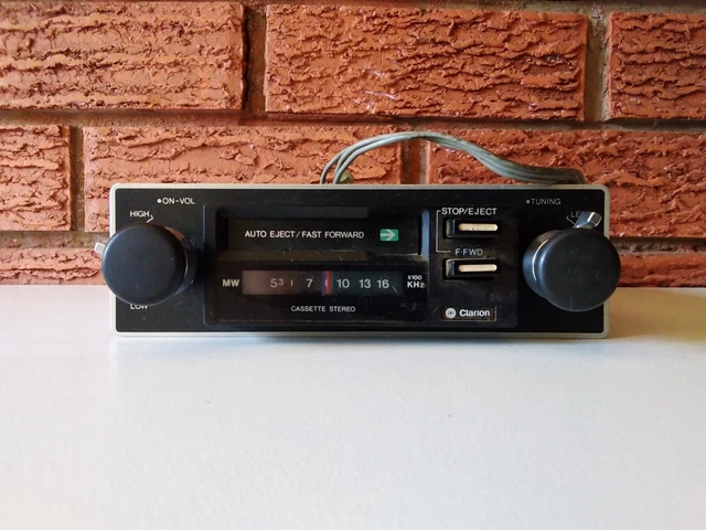VINTAGE CLARION AM Cassette Car Radio Model PU-674A $59.95 - PicClick AU