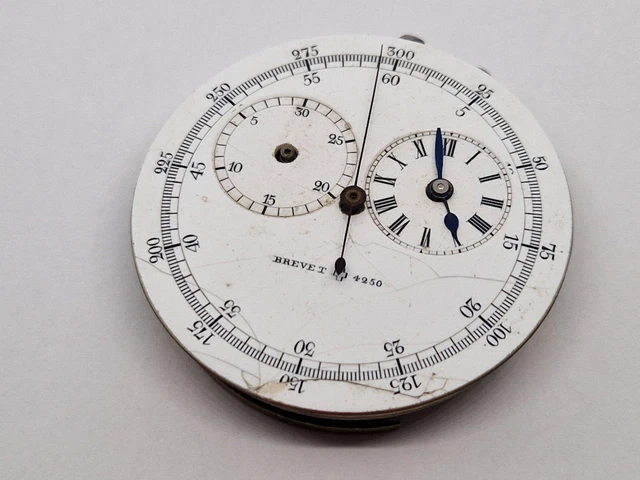 CHRONOMETER DOUBLE TIME Pocket watch Brevet 4250 Sold as Project £655. ...