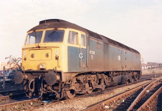 BRITISH RAILWAY B.R Photograph - Class 47 47312 At Gillingham 24/11 ...