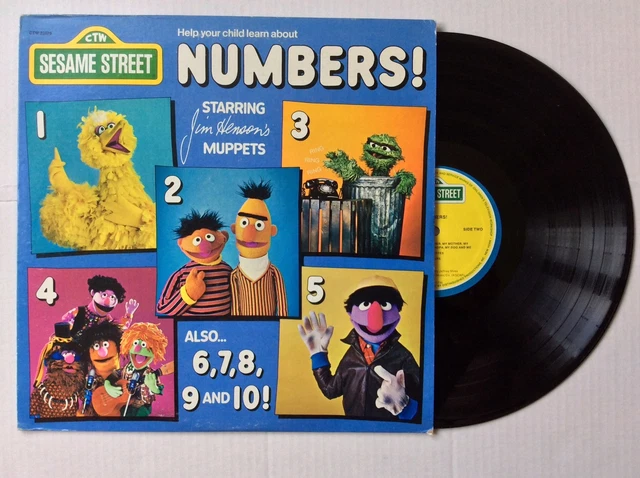 SESAME STREET NUMBERS! starring Jim Henson's MUPPETS 1977 vinyl LP CTW ...