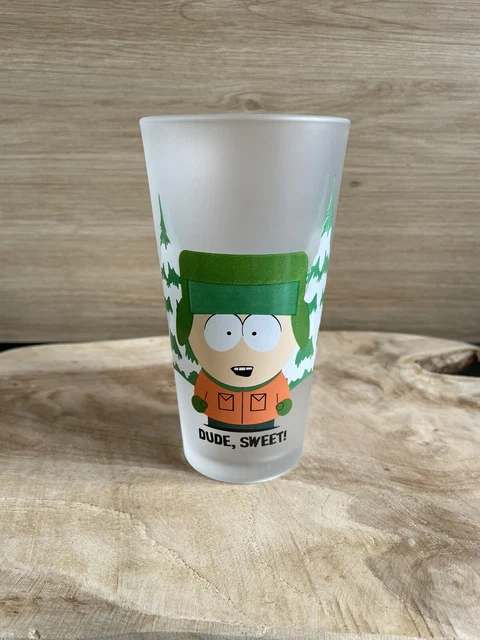 VERRE PUBLICITAIRE SOUTH PARK Kyle QUICK Dessin animé Vintage glass ...