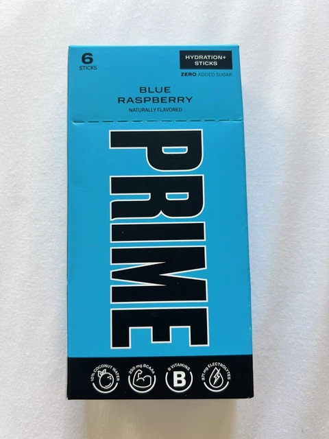PRIME HYDRATION DRINK Sachet Sticks KSI Logan Paul BLUE RASPBERRY - Box ...