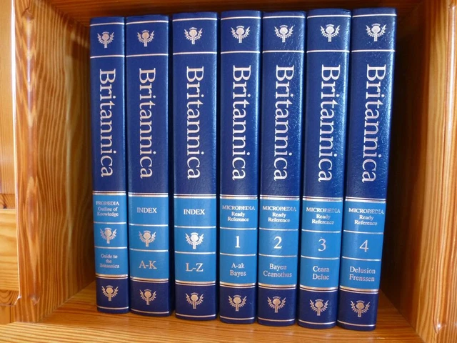 ENCYCLOPEDIA BRITANNICA MICROPAEDIA,MACROPAEDIA,PROPAEDIA &Index books(32books) £95.00 - PicClick UK