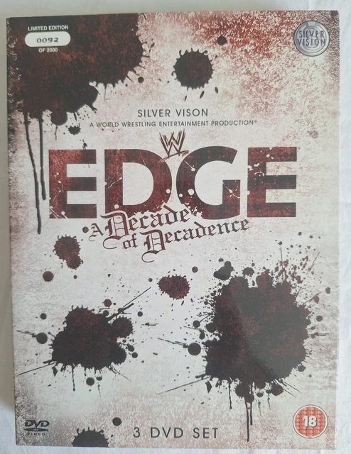 WWE EDGE - A Decade of Decadence DVD **NUMBERED LIMITED EDITION VERSION ...