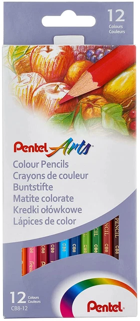 PENTEL ARTS COLOURING Pencils - Assorted Colours (Pack of 12) EUR 8,12 ...