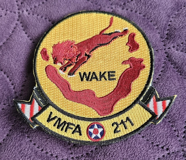 VMFA-211 WAKE ISLAND CHEST PATCH HMS Queen Elizabeth F-35B US Marine ...
